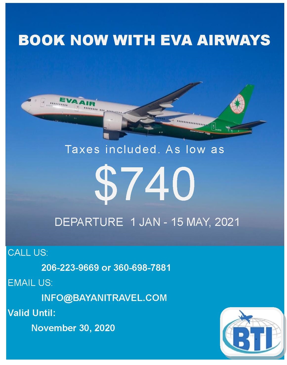 Bayani Travel International - USA to Asia